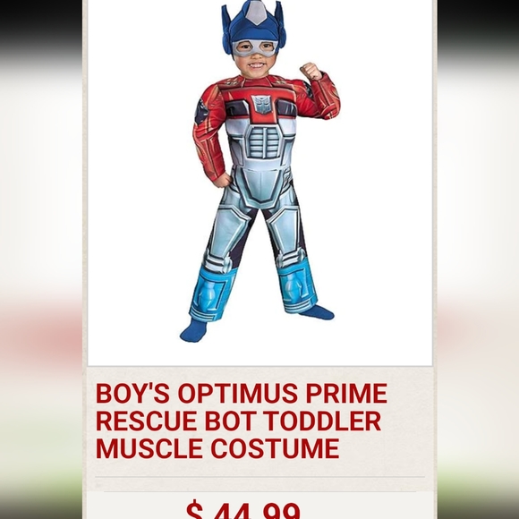 Disguise | Costumes | Transformers Rescue Bots Optimus Prime Costume ...